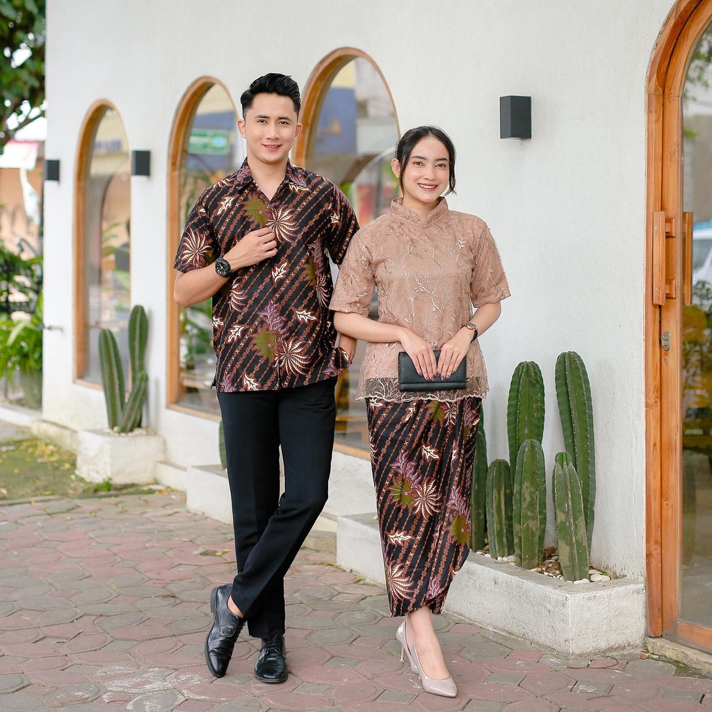 Jual Benang Raja Batik Couple Pria Wanita Motif Liris Kenanga | Shopee ...