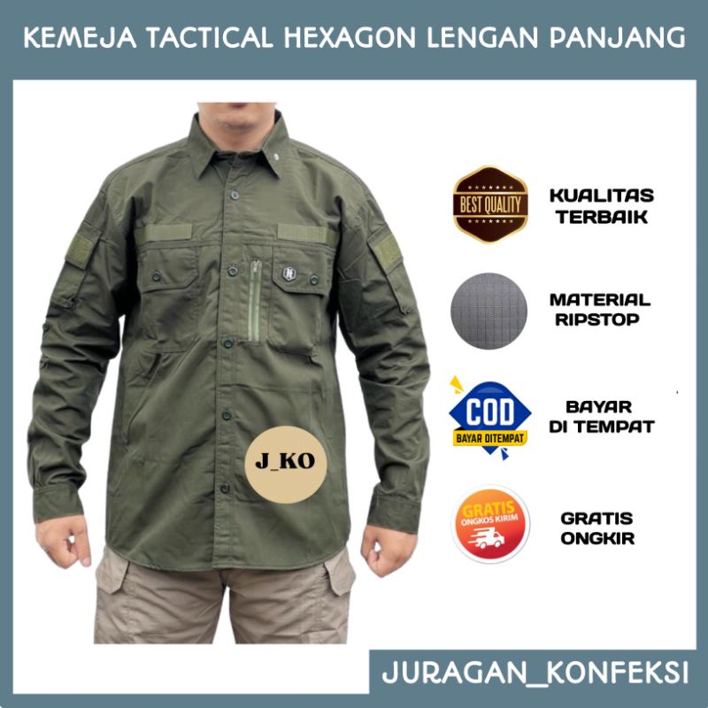 Jual KEMEJA TACTICAL LAPANGAN PDL HEXAGON LENGAN PANJANG BAJU TACTICAL LAPANGAN PDL | Shopee ...