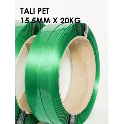 Jual Selotip Tali Strapping Band Tali Packing Pet 15.5Mm X 20 Kg Hijau ...