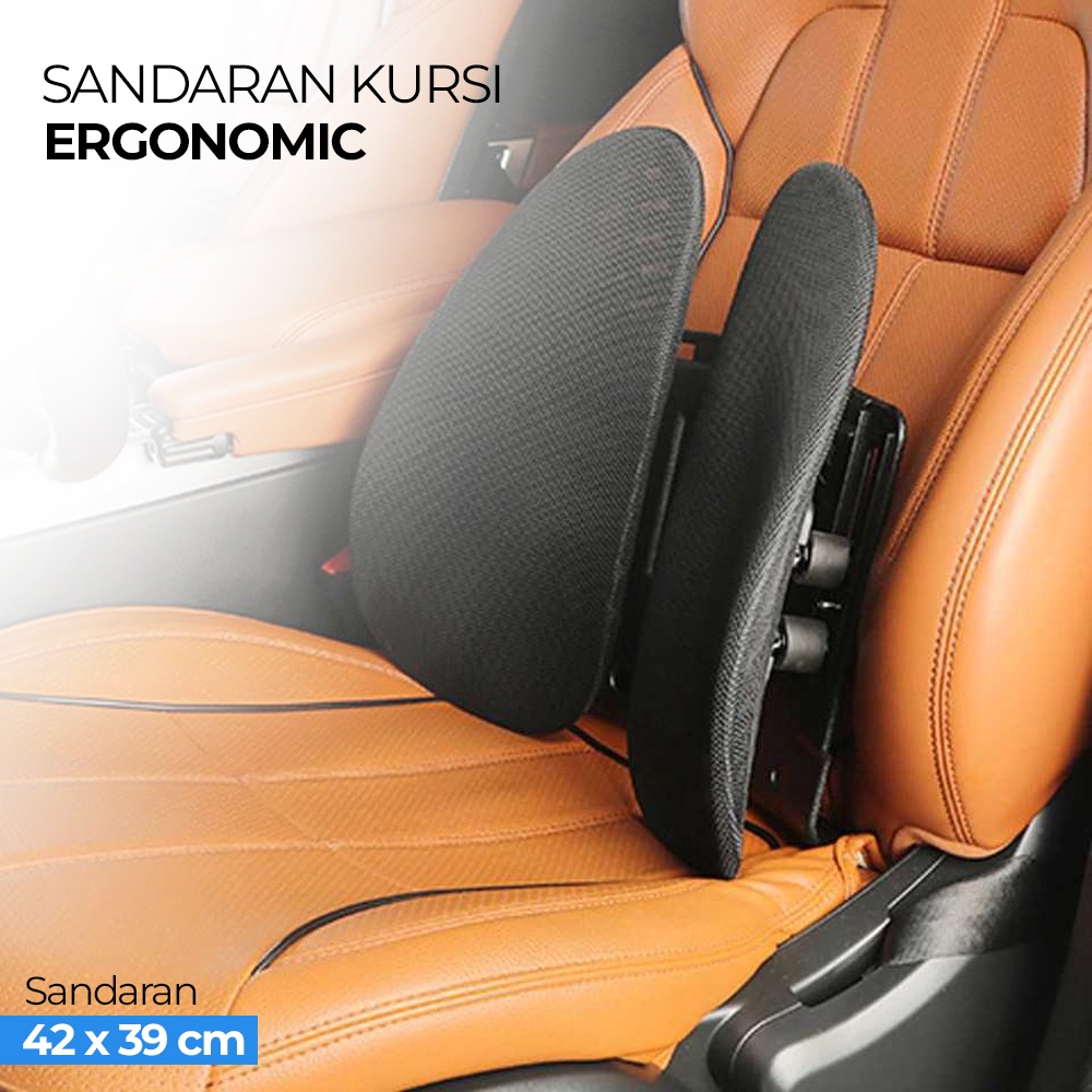 Jual Sandaran Kursi Ergonomic Adjustable Lumbar Back Support - TY3120 ...