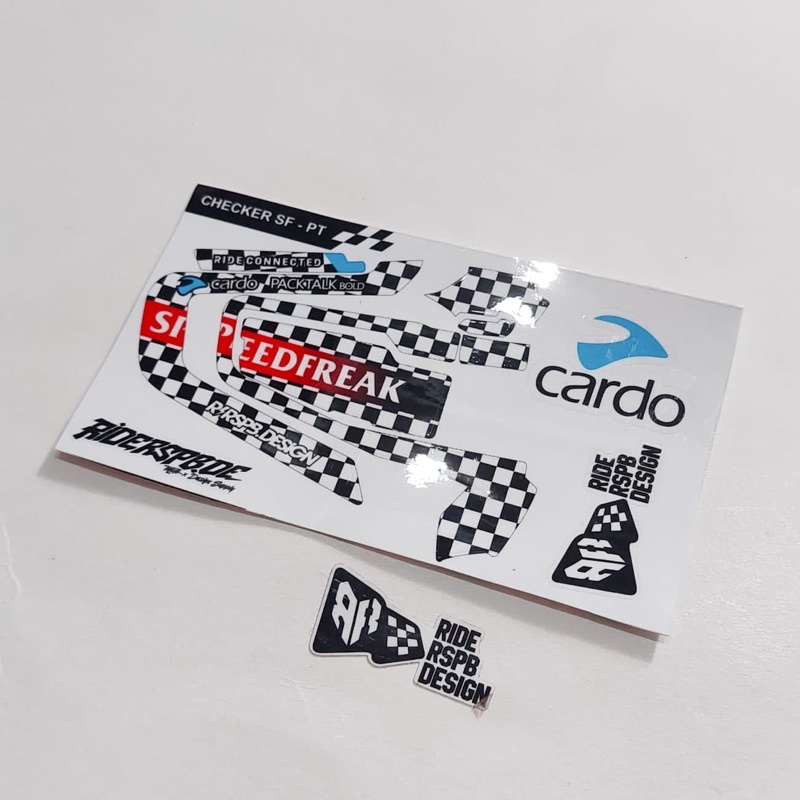 Jual CHECKER SF-PT - STICKER DECAL SKIN COVER GARSKIN INTERCOM PACKTALK ...