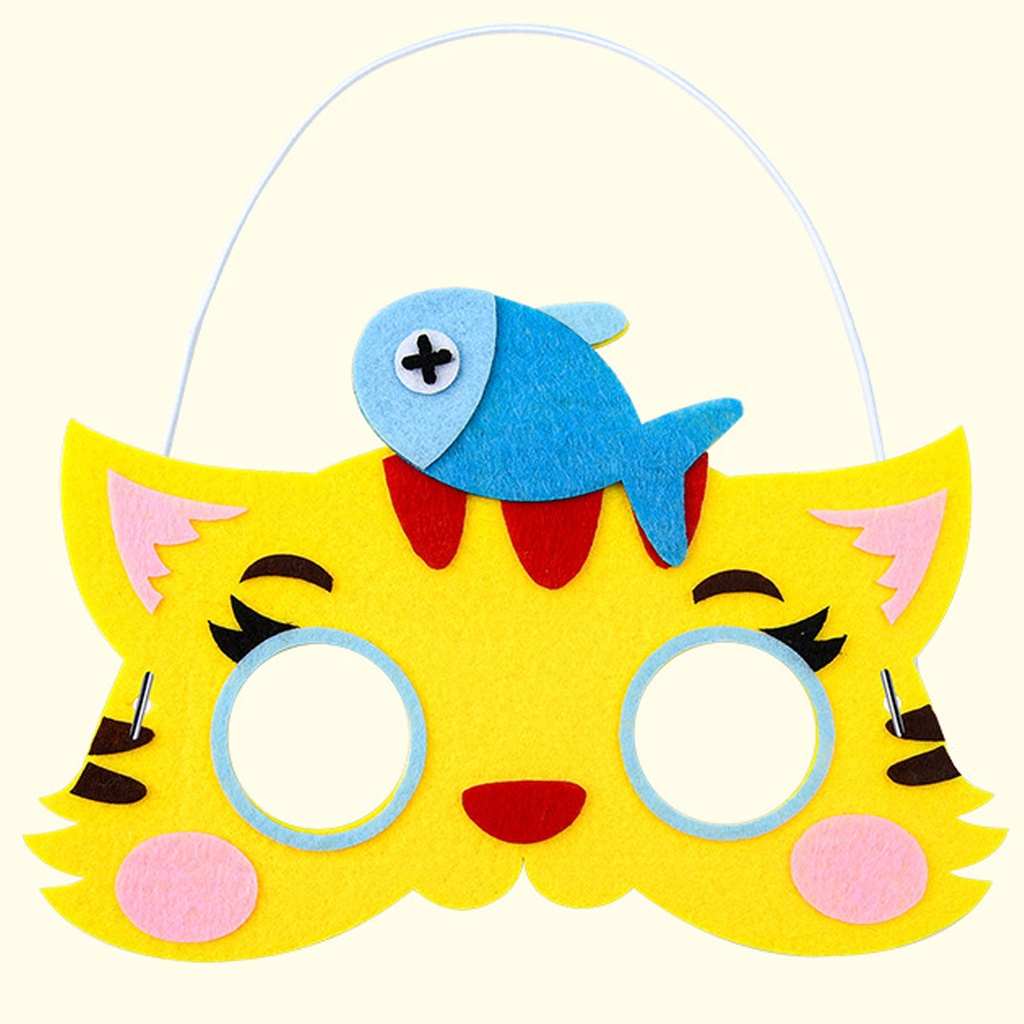 Jual ED84 DIY TOPENG HEWAN BAHAN FLANEL, ANIMAL MASK / MAINAN EDUKASI ...