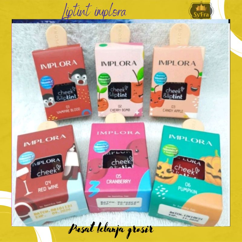 Jual IMPLORA Cheek & Liptint | Impora Cheek & Lip Tint Liptin | Shopee ...