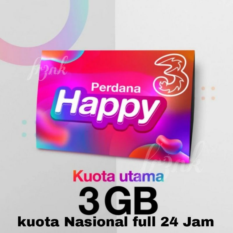 Jual Kartu Perdana 3 Tri AON - Happy - Masa Aktif Panjang - Harga Terjangkau | Shopee Indonesia
