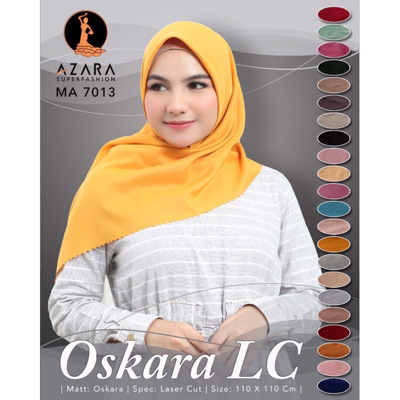 Jual (ISI 10 + GRATIS 1) SEGI EMPAT AZARA OSKARA HIJAB PAKET USAHA ...