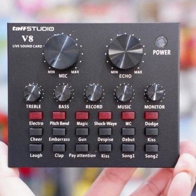 Jual Soundcard V8s Taffware Studio Audio USB Mixer Sound Card Live ...