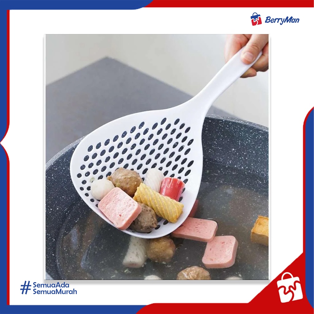 Jual SENDOK SARINGAN Jumbo Serbaguna - Sendok Penyaring Mie Sayur Pasta ...