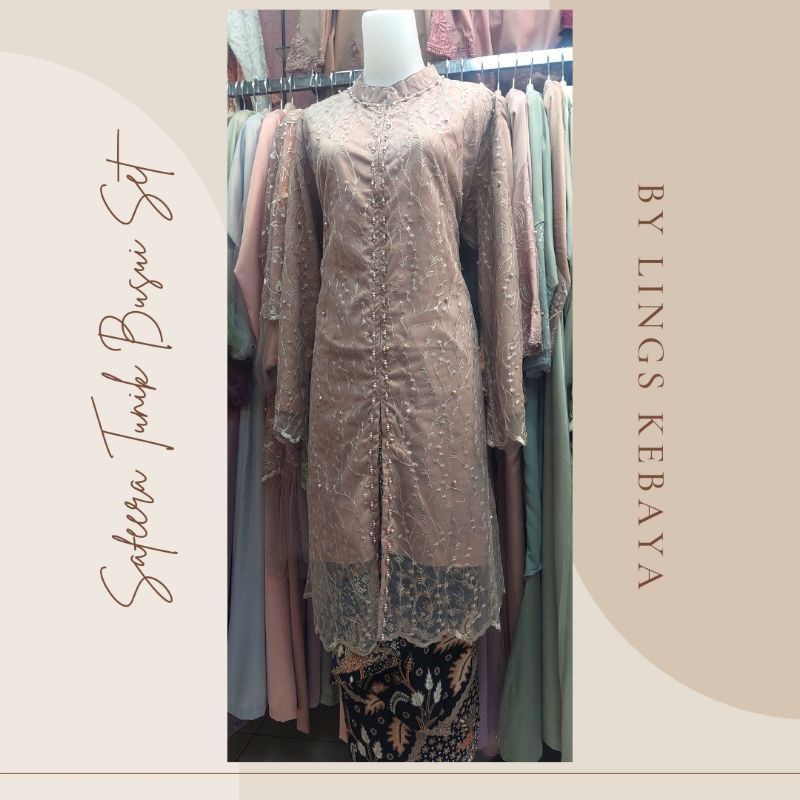 Jual kebaya modern brukat wisuda kondangan lamaran busui Sage Green ...