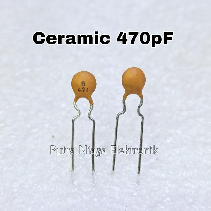 Jual Kapasitor 470pF Ceramic 470 pF Keramik Capacitor 471 putr4n14 ...