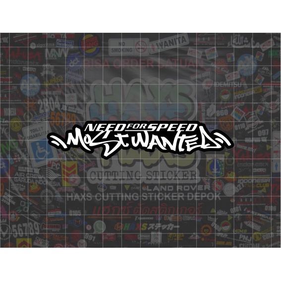 Jual Cutting Sticker Most Wanted Ukuran 10 Cm Untuk Motor Mobil ...