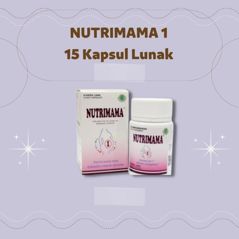 Jual NUTRIMAMA 1 @15 - VITAMIN UNTUK IBU HAMIL TRIMESTER PERTAMA ...