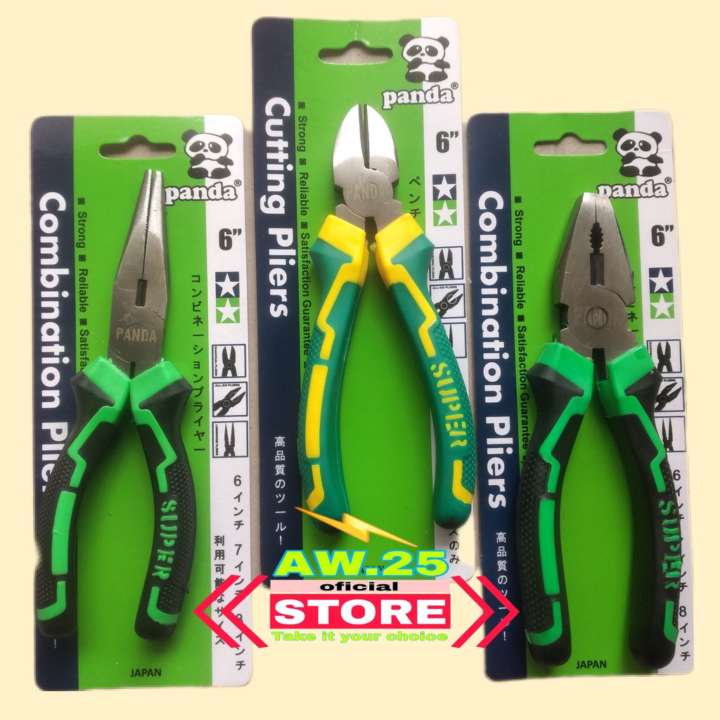 Jual Paket TANG SET 3 in 1 KOMBINASI POTONG LANCIP 6 inch / TANG BOSS ...