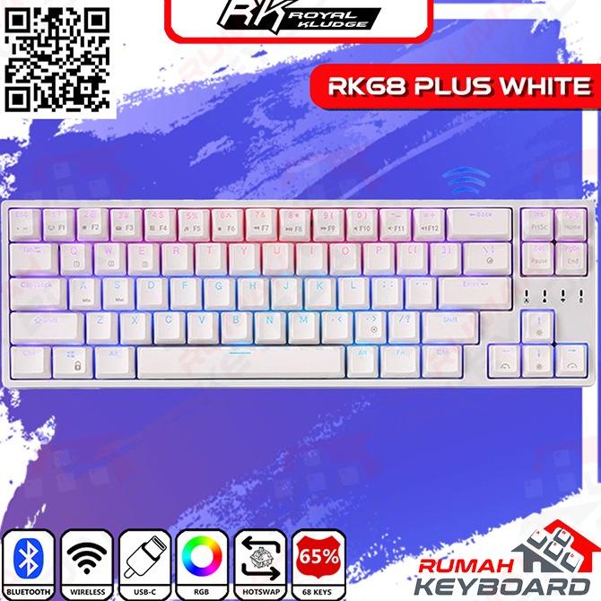 Jual ROYAL KLUDGE - RK68 PLUS - 3 MODE - RGB - WHITE - MECHANICAL ...