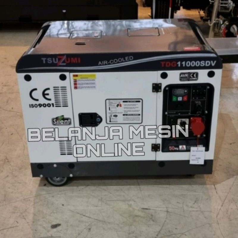 Jual Genset Silent 10 kva 3 phase Solar Tsuzumi TDG 11000SDV | Shopee Indonesia