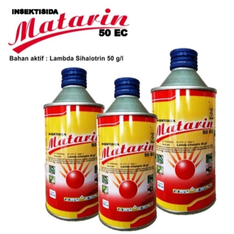 Jual MATARIN 50EC 500ml insektisida lamda sihalothrin pengendali hama kutu thrips ulat penggerek ...
