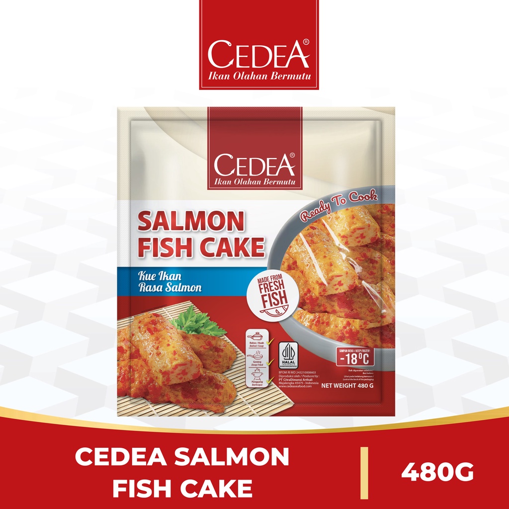 Jual CEDEA SALMON FISH CAKE [480g]/ Kue Ikan Rasa Salmon | Shopee Indonesia