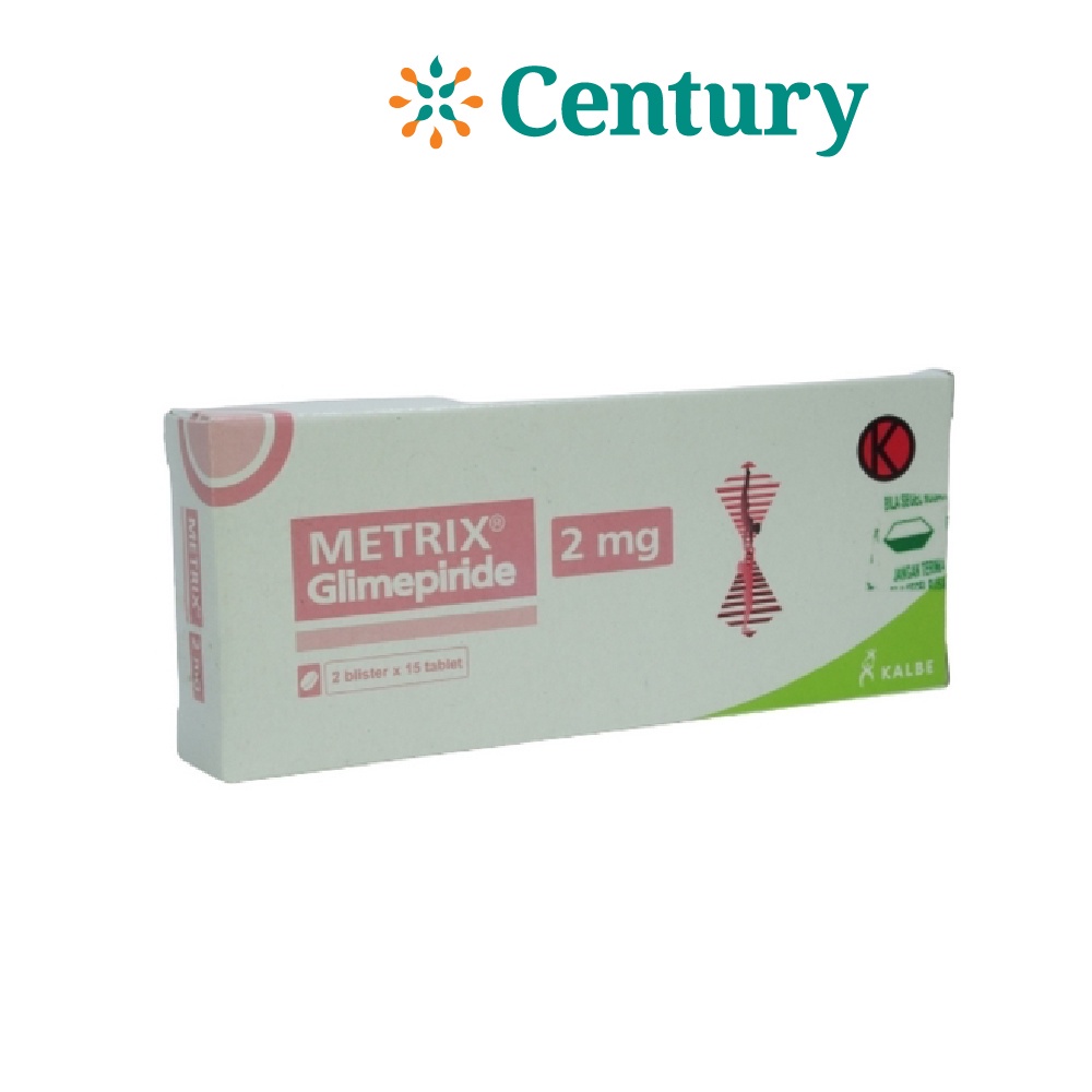Jual METRIX 2 MG 1 BLISTER 15 TABLET /GLIMEPIRIDE /OBAT DIABETES/GULA ...