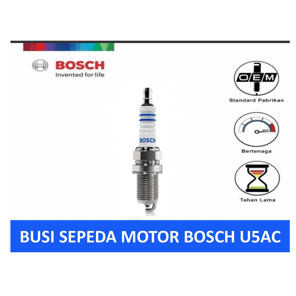 Jual BUSI SEPEDA MOTOR KAWASAKI EDGE MERK BOSCH U5AC | Shopee Indonesia
