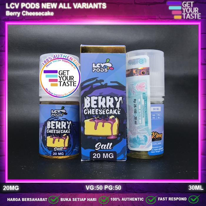 Jual Liquid LCV Pods 30ML Salt Nic by LCV Juice - Pod Friendly ...