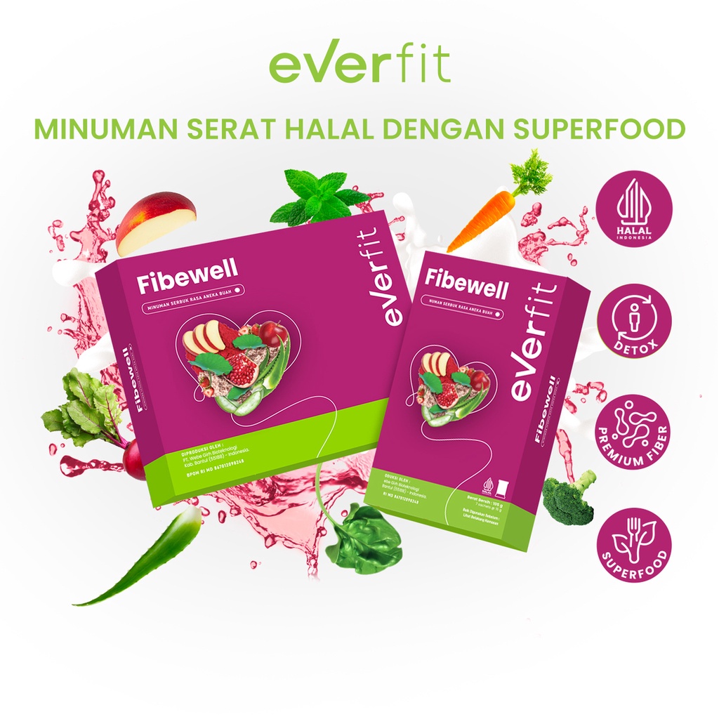 Jual Everfit Fibewell Aneka Buah Isi 7s dan 14s | Shopee Indonesia
