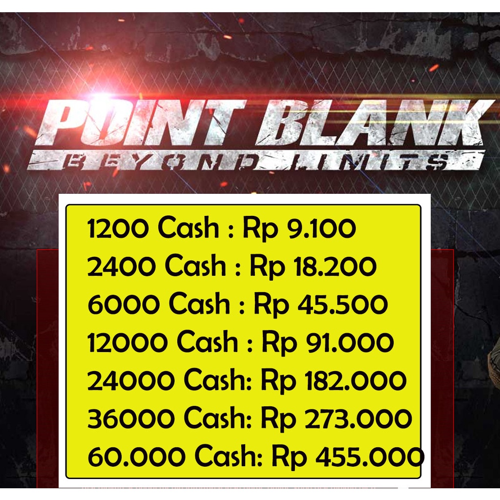 Jual Point Blank/PB Cash Zepetto 1200- 6000 Cash Variasi Kecil | Shopee ...