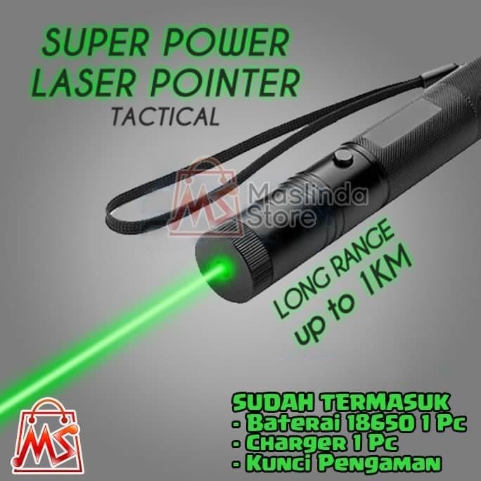Jual Pointer Super Power Laser Pointer Green Beam (Bahan Metal ...