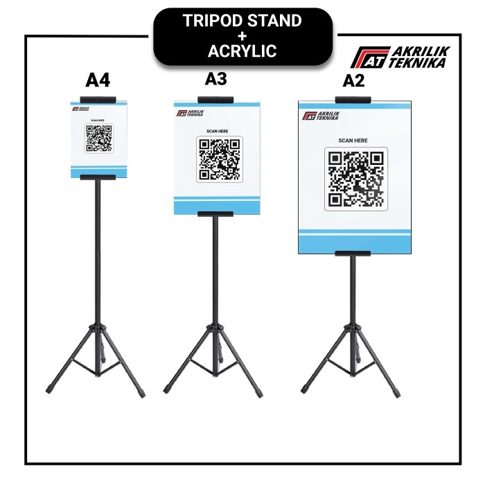 Jual TRIPOD STAND / BANNER DISPLAY / TIANG IKLAN BARE DISPLAY AKRILIK ...