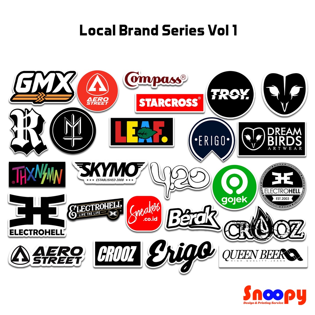Jual Sticker Local Brand Waterproof Aero Stiker Lokal Distro Hypebeast ...