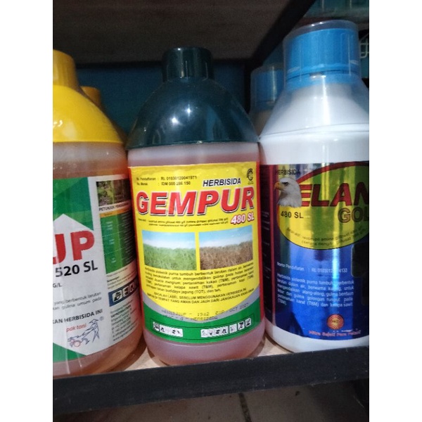 Jual HERBISIDA GEMPUR 480 SL 1 LITER (PACKING AMAN KARDUS+PLASTIK ...