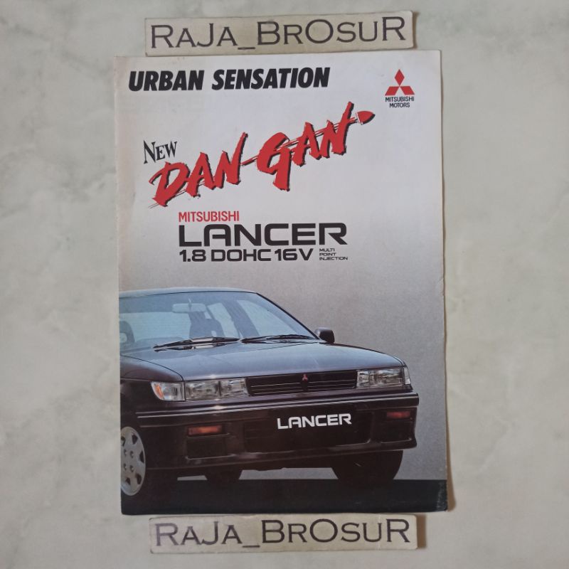 Jual Poster brosur katalog leaflet jadul lawas Mitsubishi Lancer DanGan ...