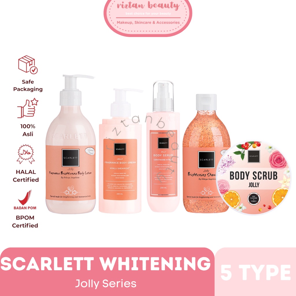 Jual SCARLETT WHITENING - JOLLY SERIES ( LOTION | BODY CREAM | BODY ...