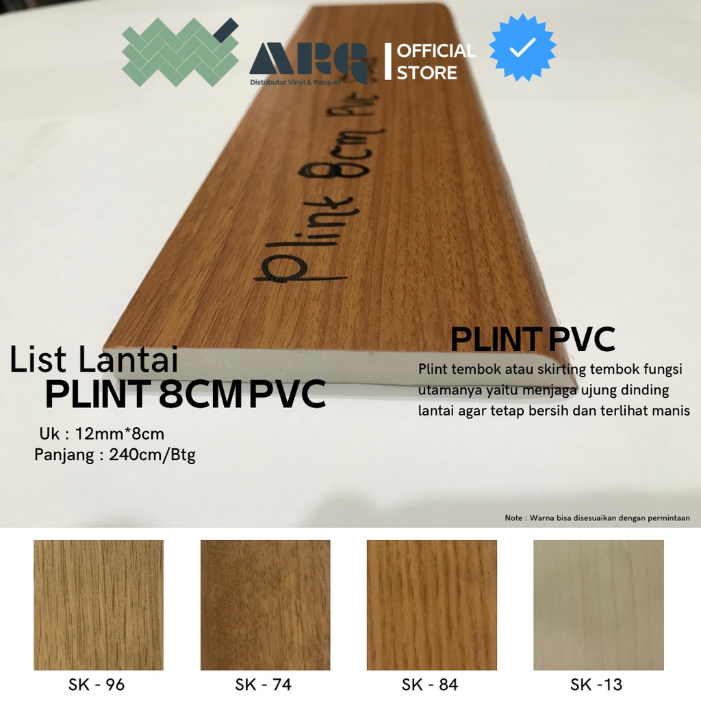 Jual Aksesoris Lantai Plint PVC Padat 8CM | Shopee Indonesia