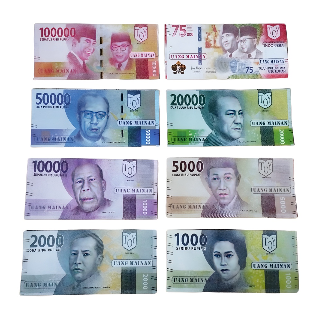 Jual Uang Mainan Kertas Isi 140 Lembar / Duit Duitan Mirip Asli Murah ...
