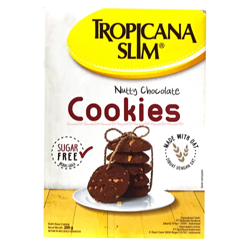 Jual Tropicana Slim Cookies 200gr Tropicana Slim Oat Sugar Free 200gr ...