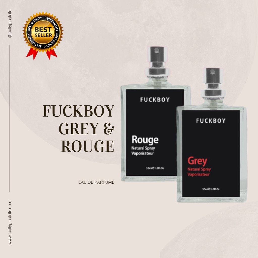 Jual New Parfum Fuckboy Grey & Rouge Parfum Pria Tahan Lama - Parfum ...