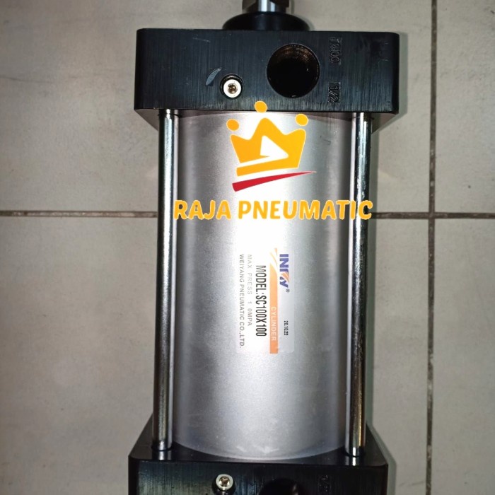 Jual Silinder Silinder Cylinder Pneumatic Angin Sc 100X100 Double Acting | Shopee Indonesia