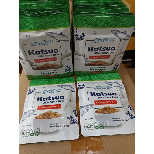 Jual Umpan Sun bell katsuo kemasan pouch 50gram | Shopee Indonesia