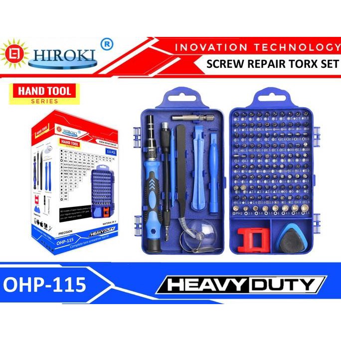 Jual Multi Tool Obeng Kit 115 Pcs Set Lengkap Reparasi Pc Iphone ...