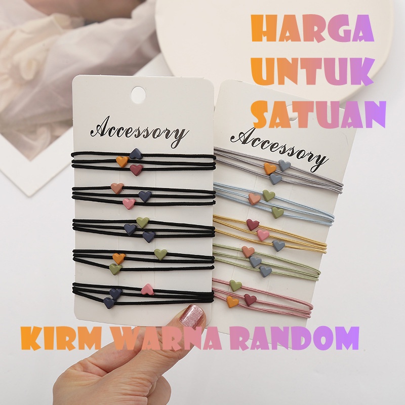 Jual Ikat Rambut Korea PENGIRIMAN WARNA RANDOM Karet Rambut INS Fashion ...