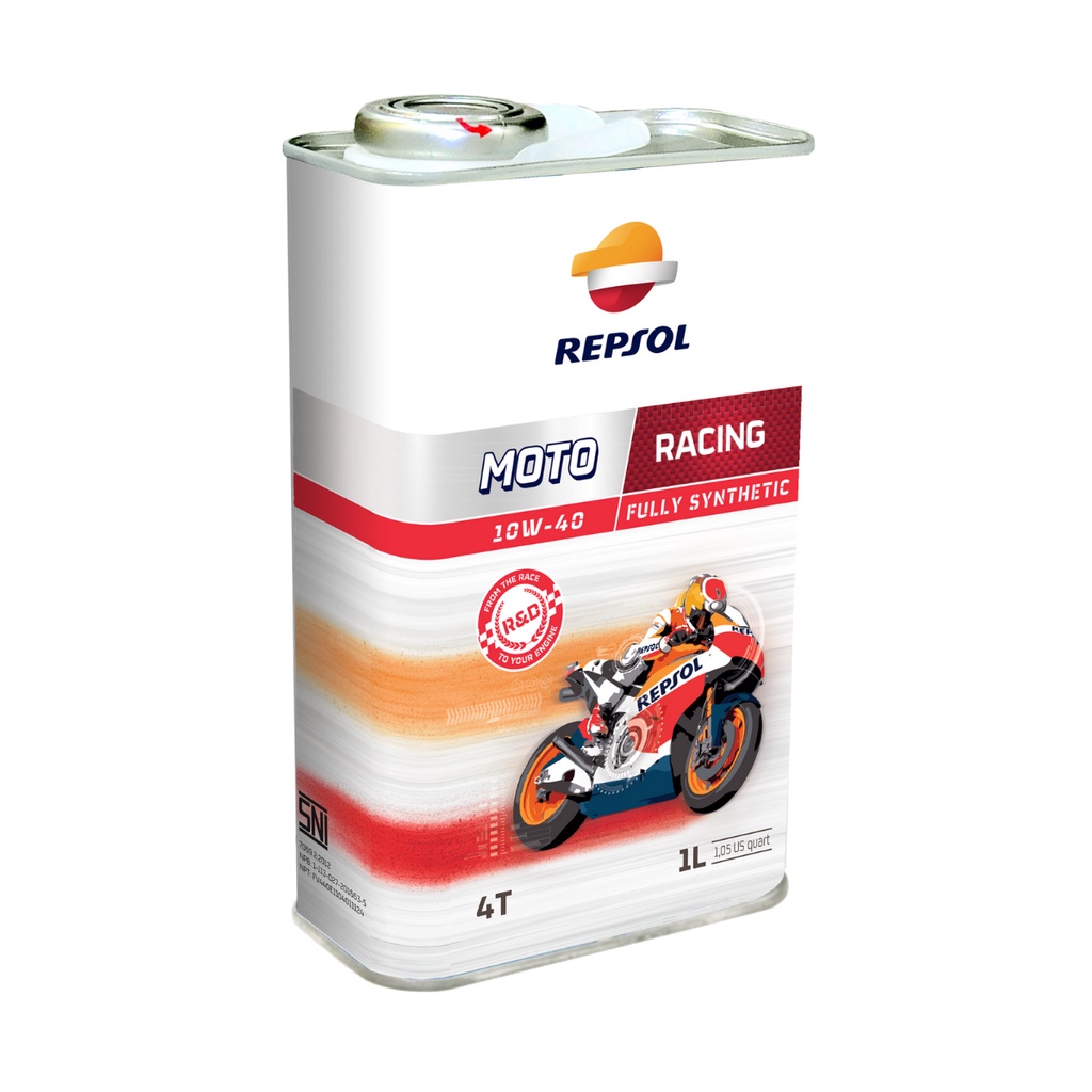 Jual Oli Repsol Moto Racing 4T 10W40 API SN/ JASO MA2 1 L [1 Liter ...