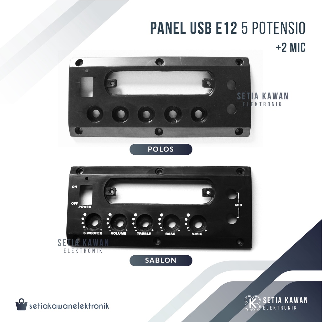 Jual Panel Kit Speaker Aktif USB E 12 - 5 Potensio - 2 Mic / Panel ...