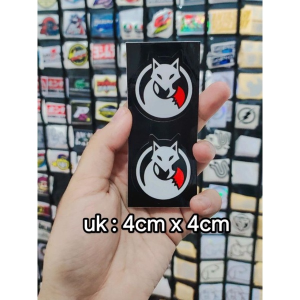 Jual sticker printing LOGO WHITE FOX | Shopee Indonesia