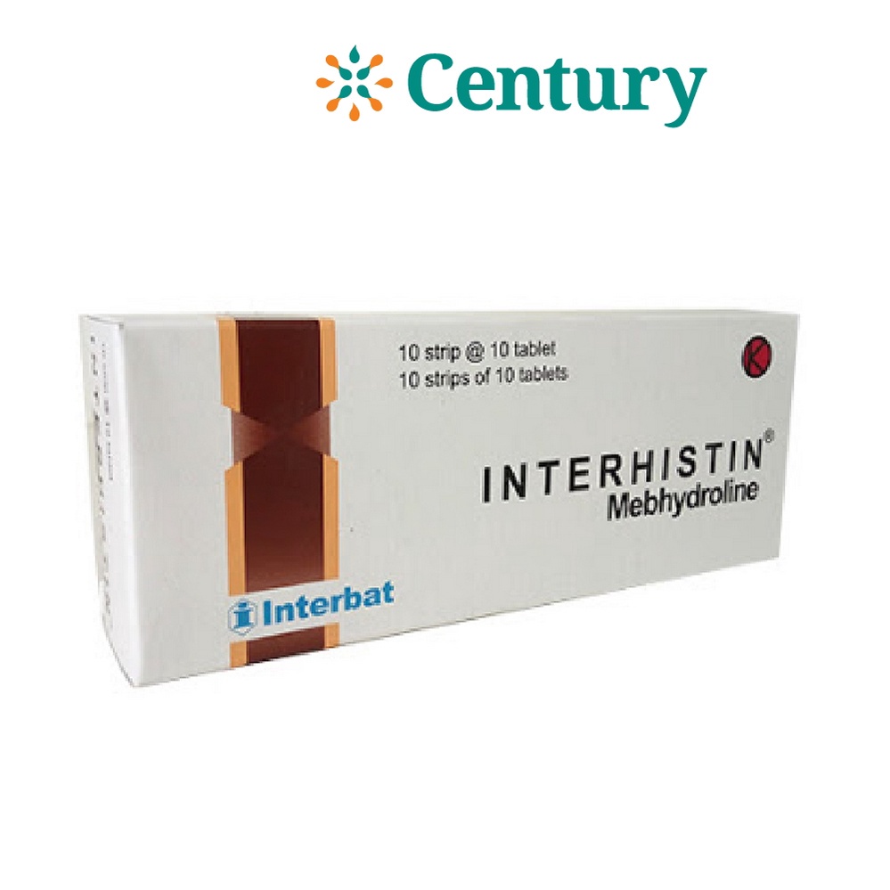 Jual INTERHISTIN 50 MG 1 STRIP 10 TABLET/MEBHYDROLIN NAPADISYLATE ...