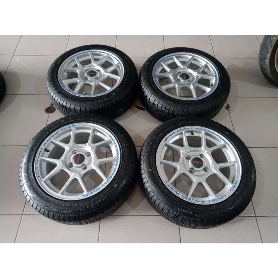 Jual Velg Mobil Bekas Ring 15 WEDSPORT R15X7 Pcd 4X100 BAN 185 55 R15 ...