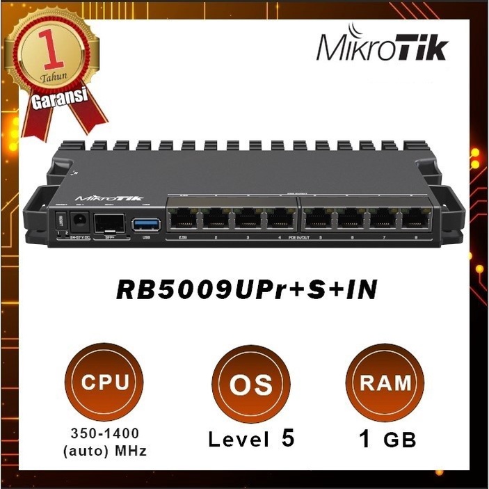 Jual MikroTik RB5009UPr+S+IN RB5009 5009UPr router | Shopee Indonesia