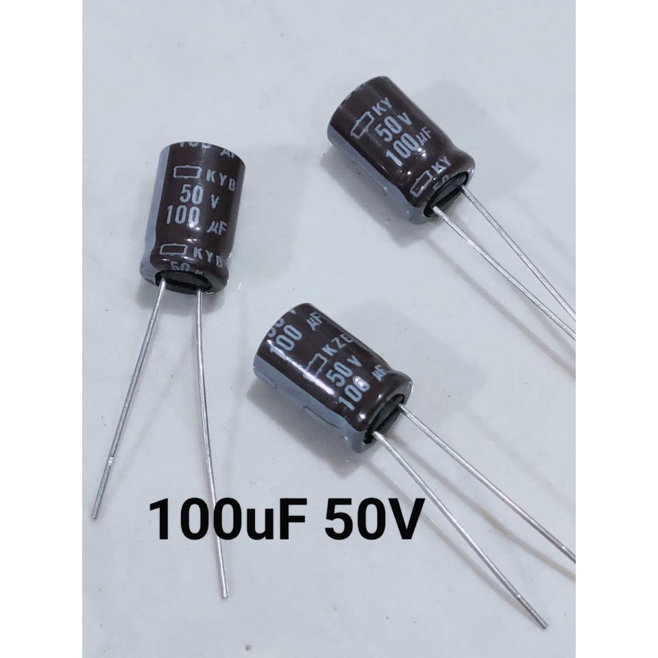 Jual Kapasitor Capacitor ELCO 100uf 50v / 100 uf 50 v / 100uf/50v Elko 100uF 50V | Shopee Indonesia