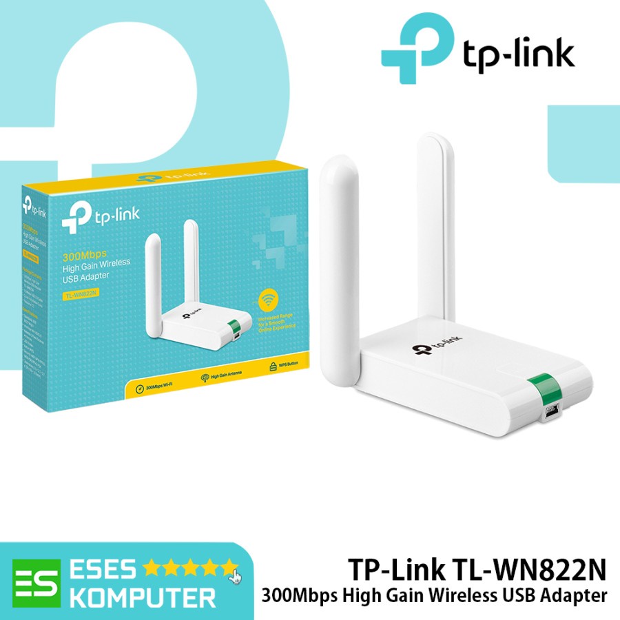 Jual WiFi Adapter TP-Link TL-WN822N 300Mbps High Gain Wireless USB | Shopee Indonesia