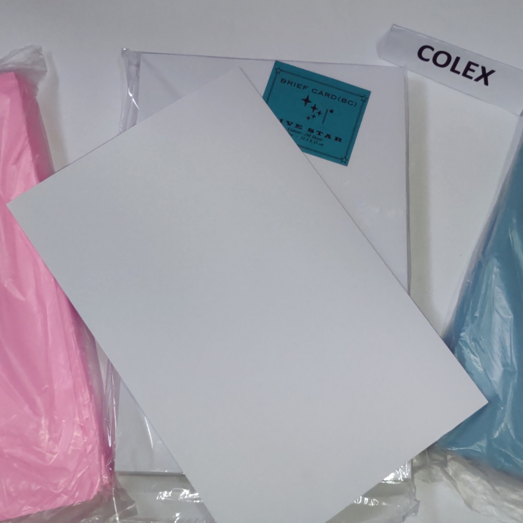 Jual Kertas BC Putih & Warna / Karton Manila Ukuran Folio Isi 100 ...
