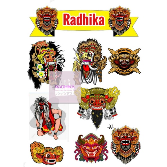Jual Topper hiasan kue barong barongan bali reog custom nama dan ucapan ...