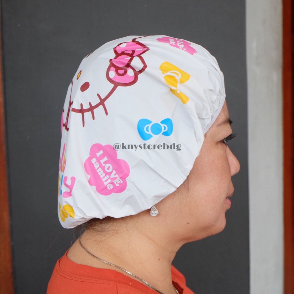 Jual SHOWER CAP/TOPI MANDI PLASTIK TEBAL KARAKTER | Shopee Indonesia